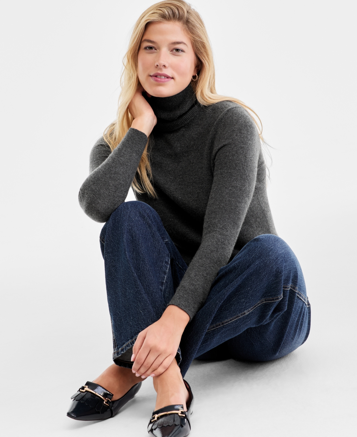 Click here for Charter Club Womens 100 Cashmere Turtleneck Sweate... prices