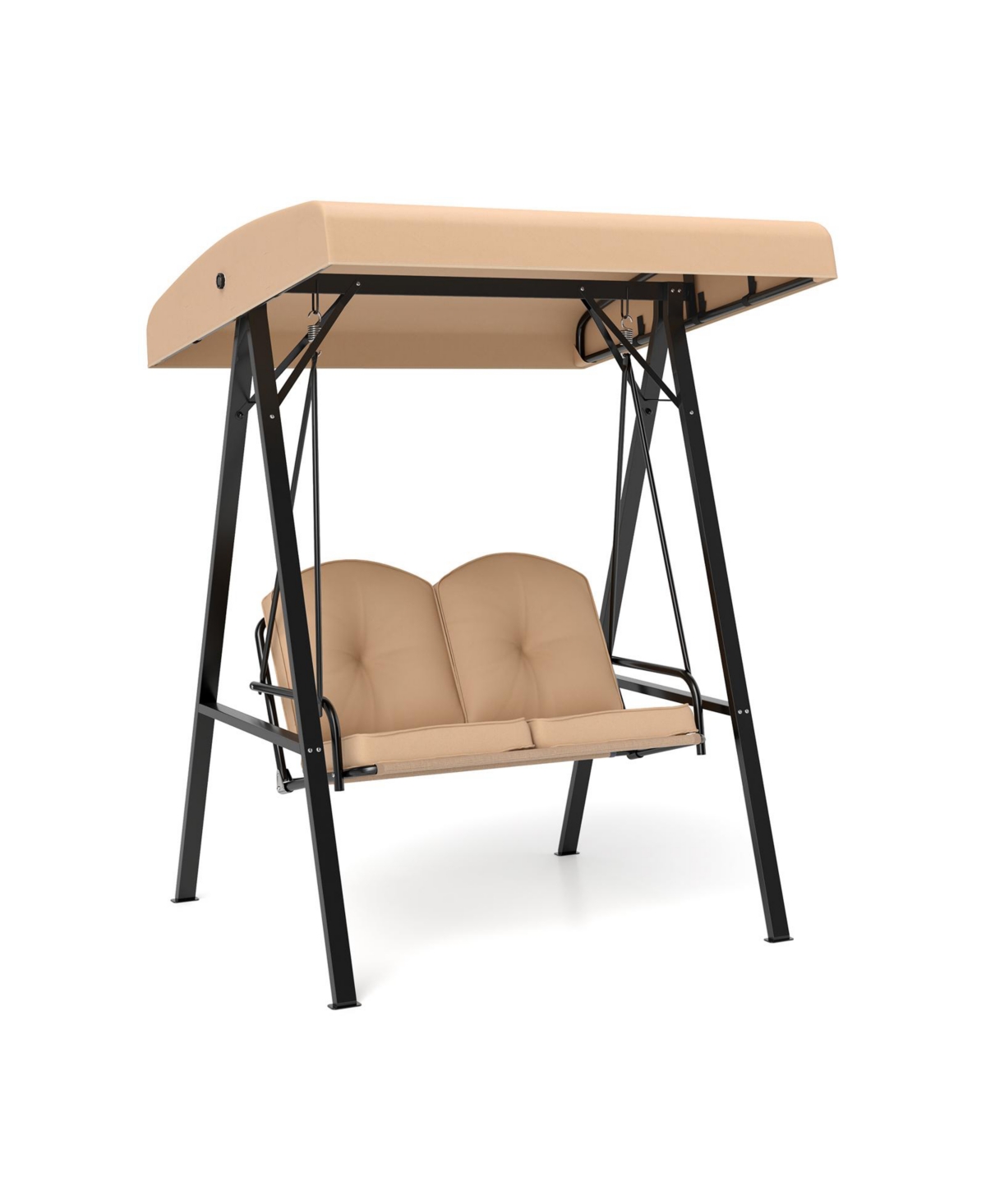 Click here for 2-Person Outdoor Porch Swing with A-Shaped Metal S... prices