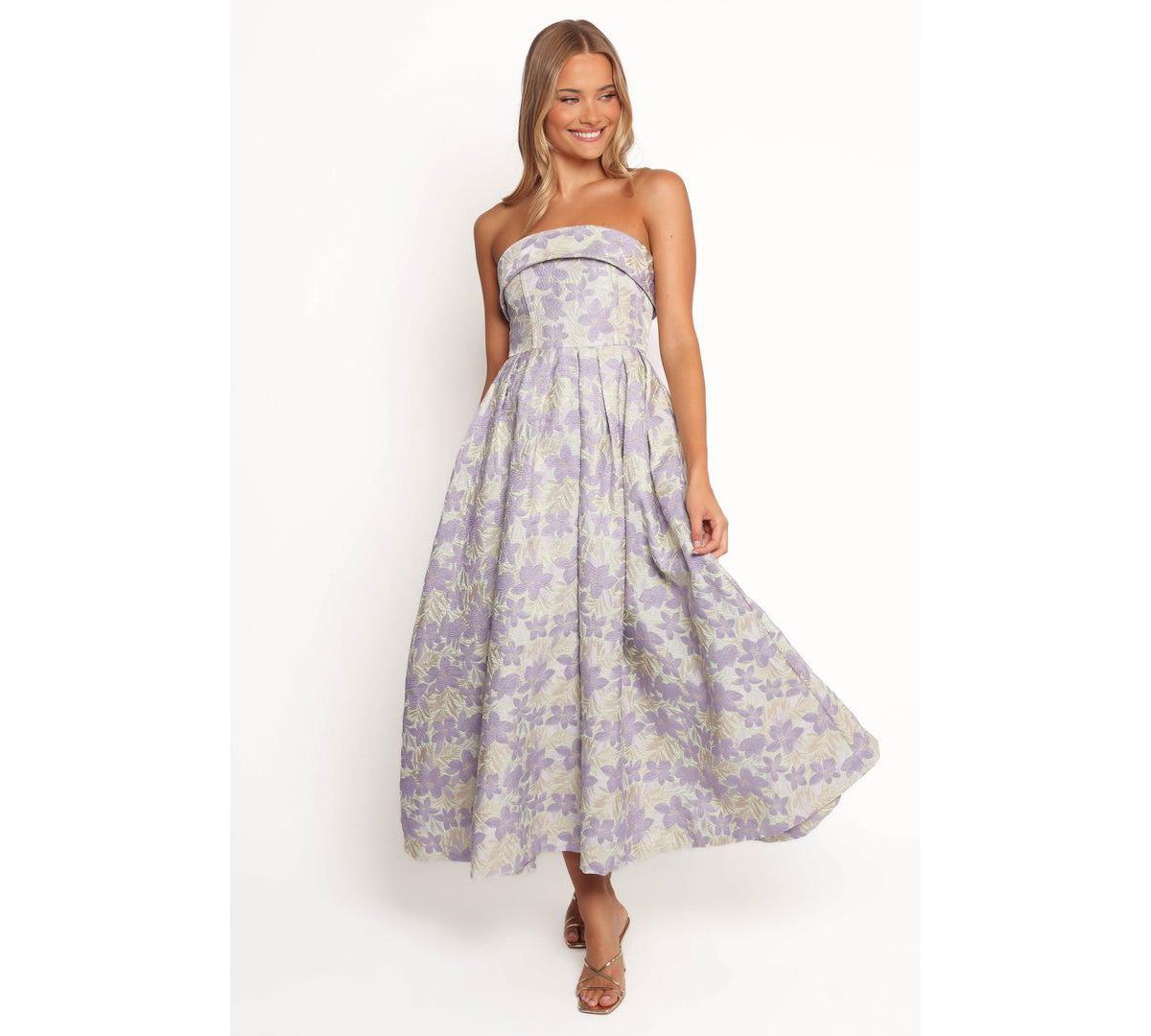 Click here for Petal and Pup Womens Rhea Strapless Midi Dress - S... prices
