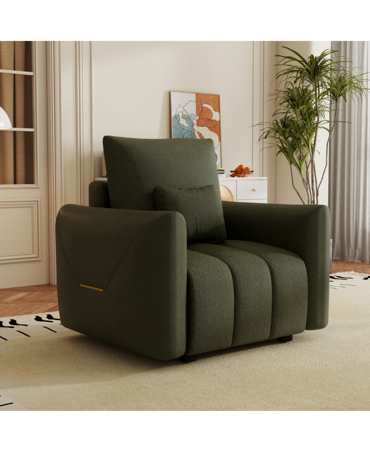 Click here for Streamdale Modern Lounge Chair - Teddy Fabric Sofa... prices