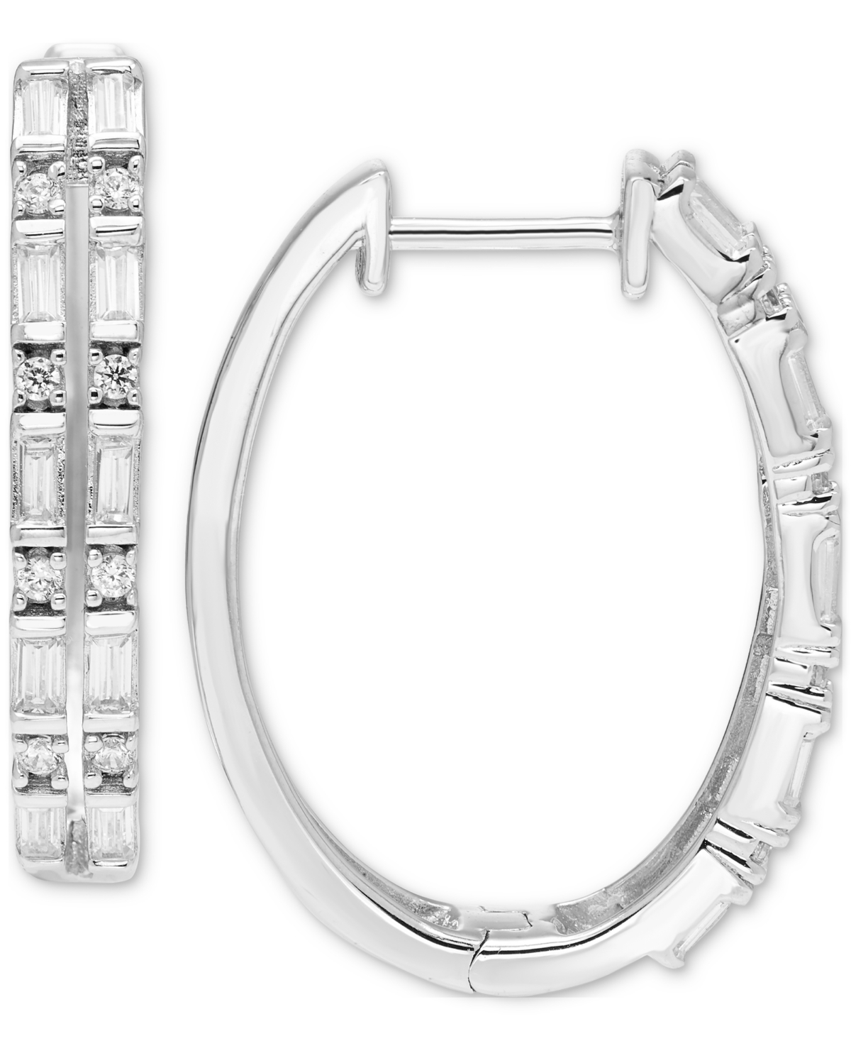 Click here for Diamond Hoop Earrings (1/2 ct. t.w.) in 10k White... prices