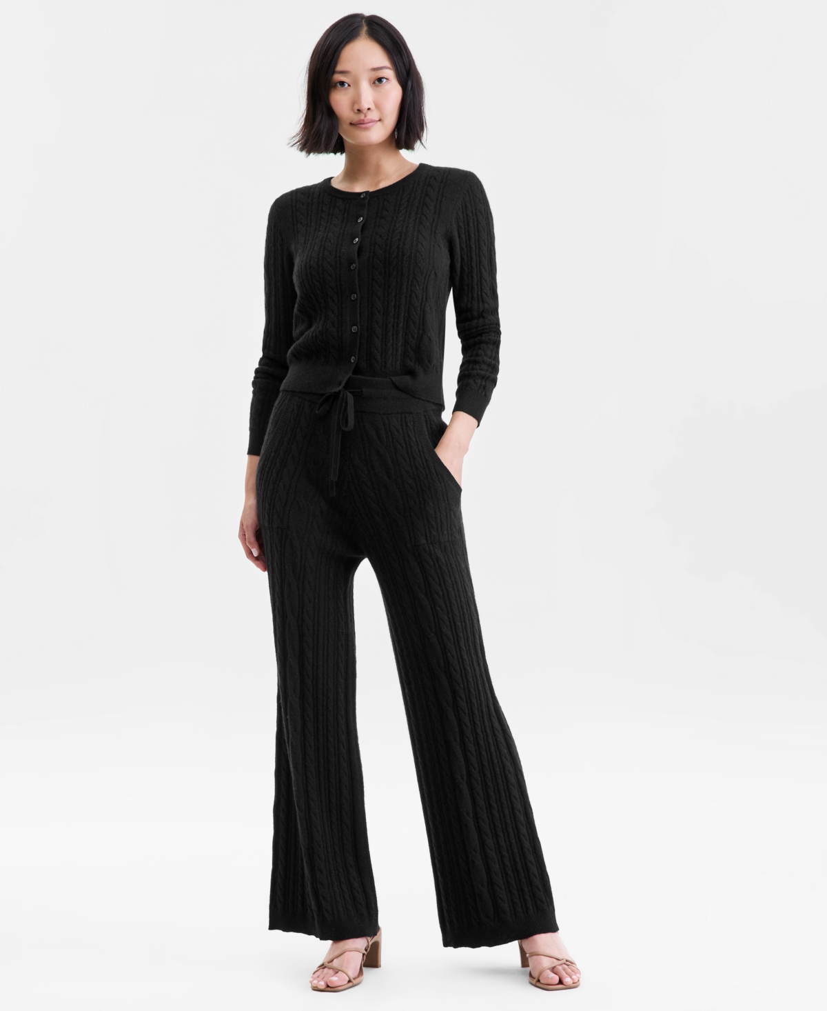 Click here for Charter Club Womens 100 Cashmere Cable-Knit Pull-O... prices