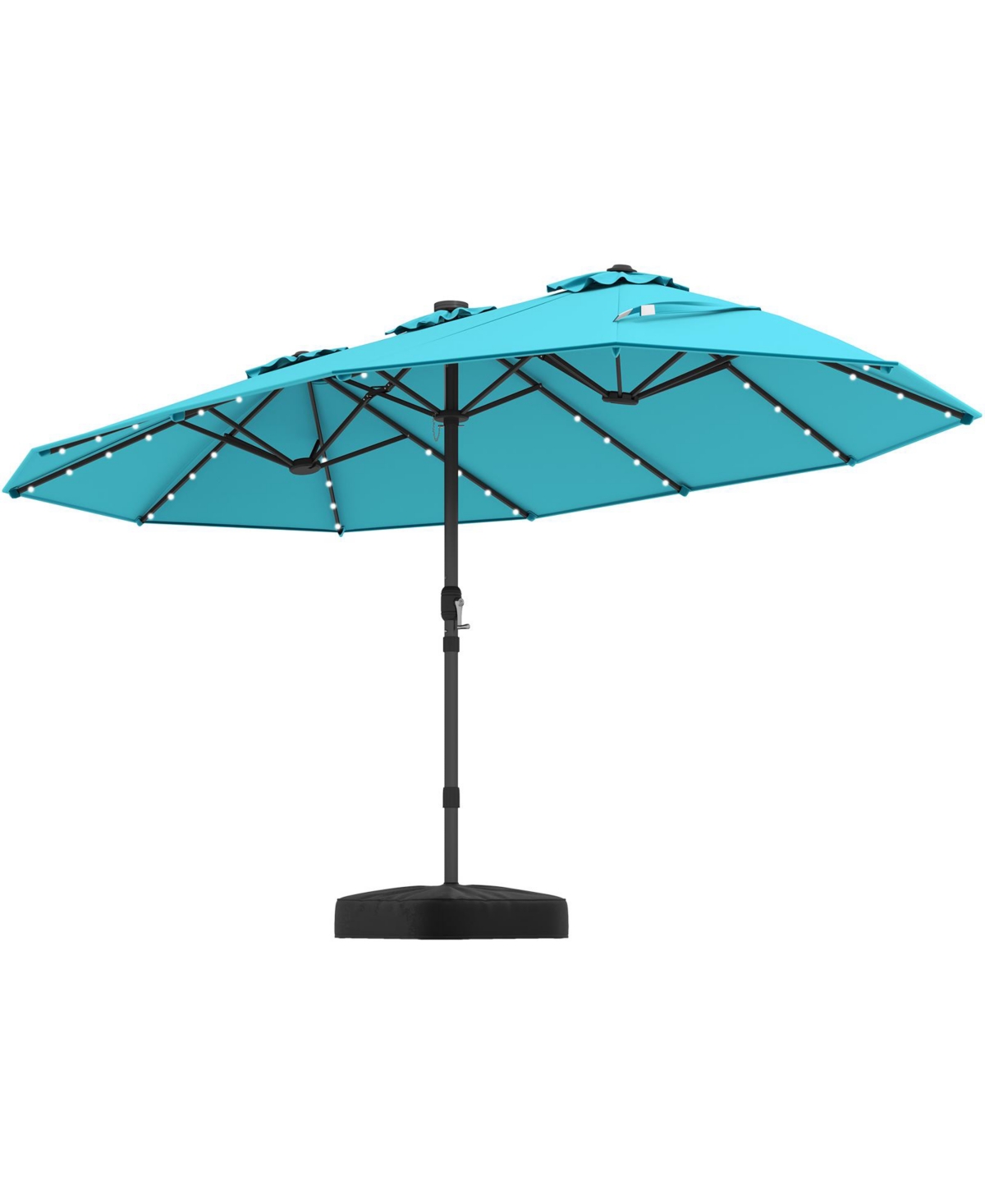 Click here for 15 Feet Double-Sided Patio Umbrella with 48 Led Li... prices