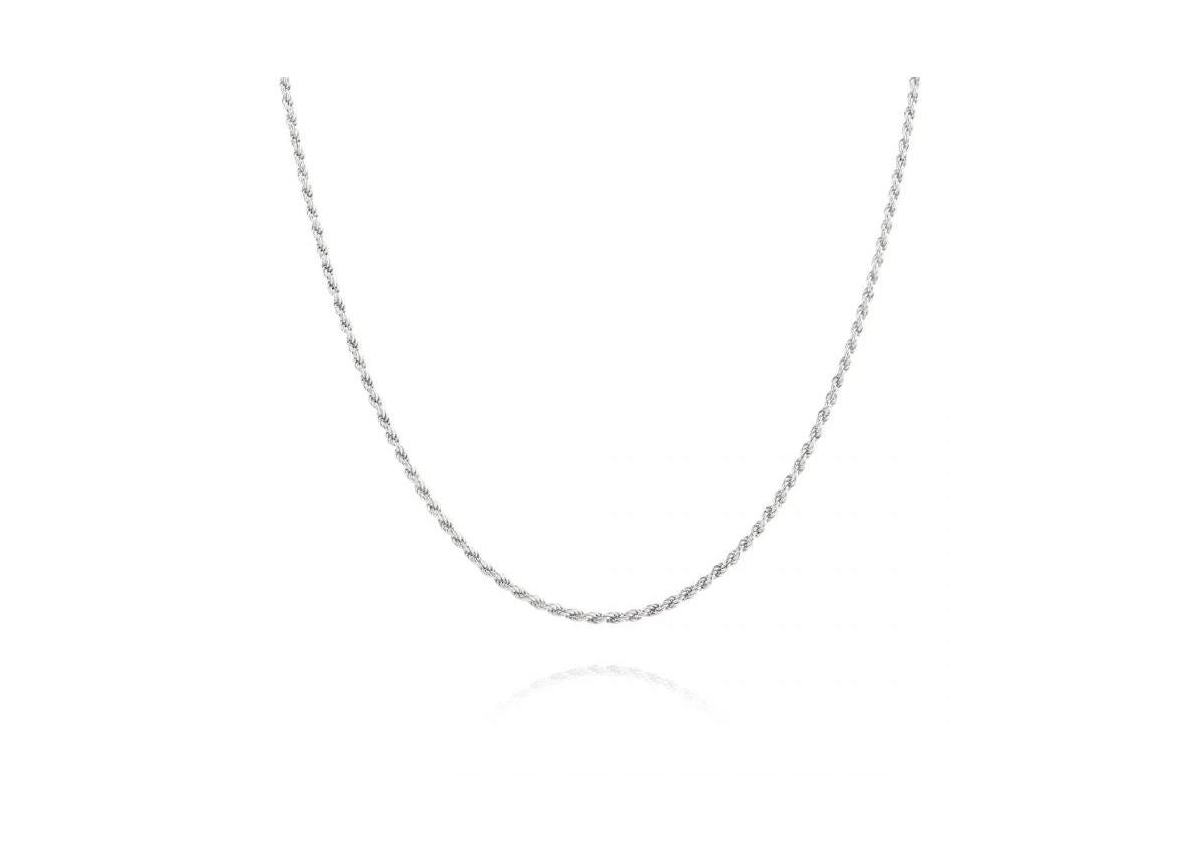 Click here for Spero London Sterling Silver Rope Chain Necklace -... prices