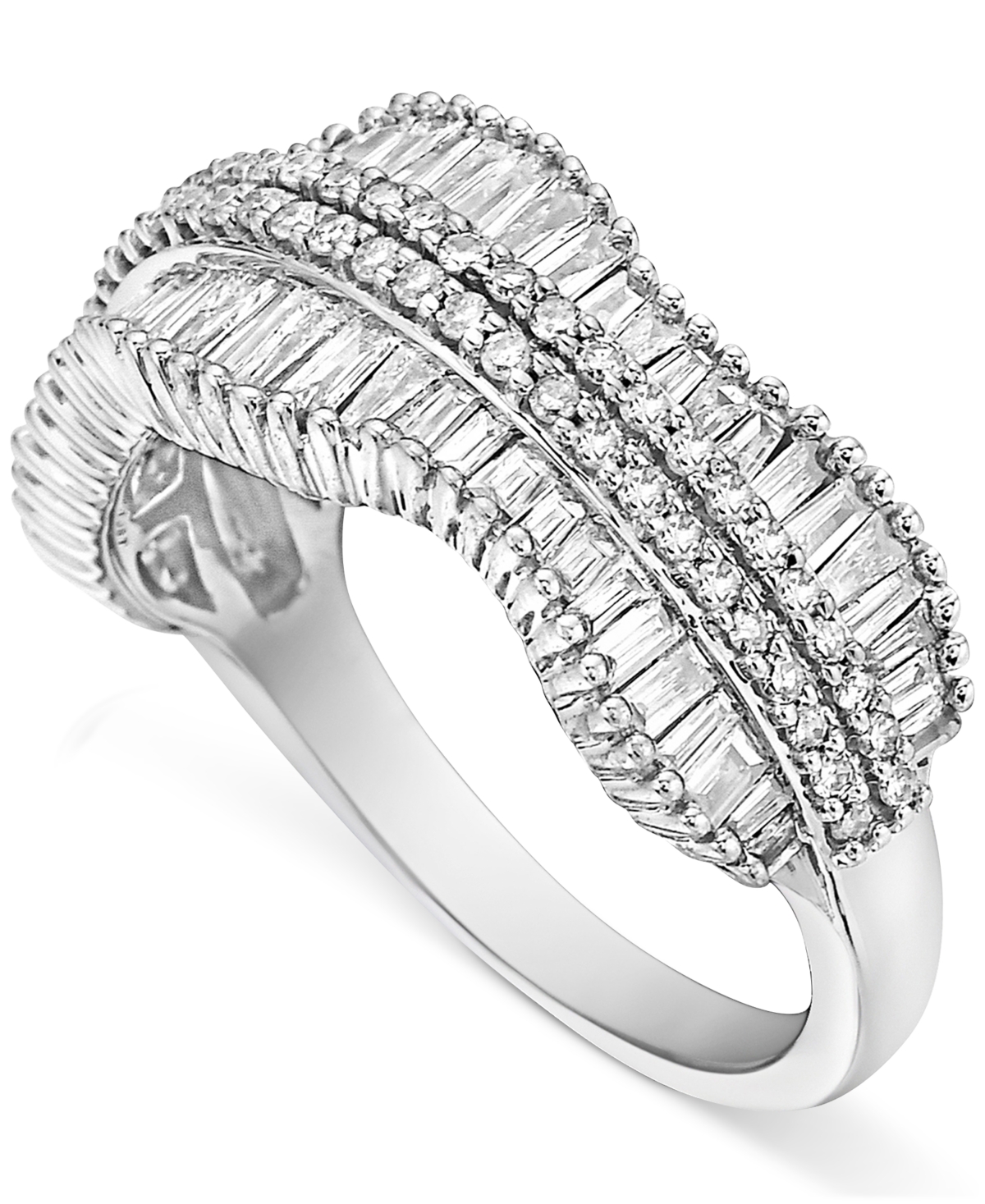 Click here for Diamond Round & Baguette Ring (1 ct. t.w.) in 10k... prices