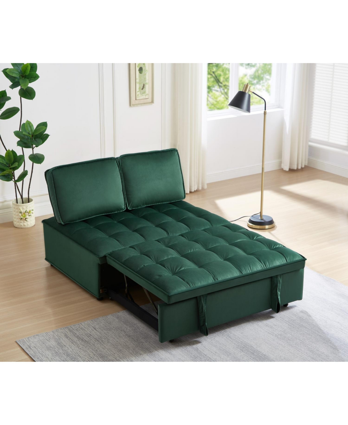 Click here for Streamdale Furniture 2-in-1 Velvet Sofa Bed with D... prices