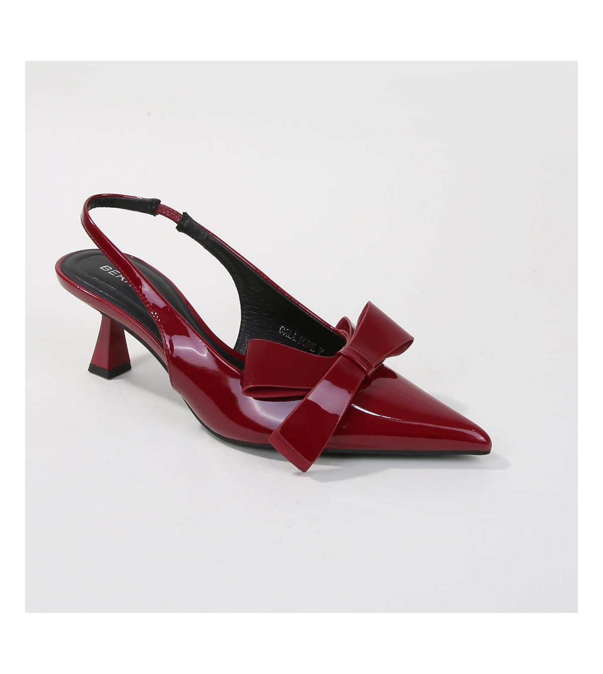 Click here for Calliope Slingback Kitten Heels - Burgundy prices