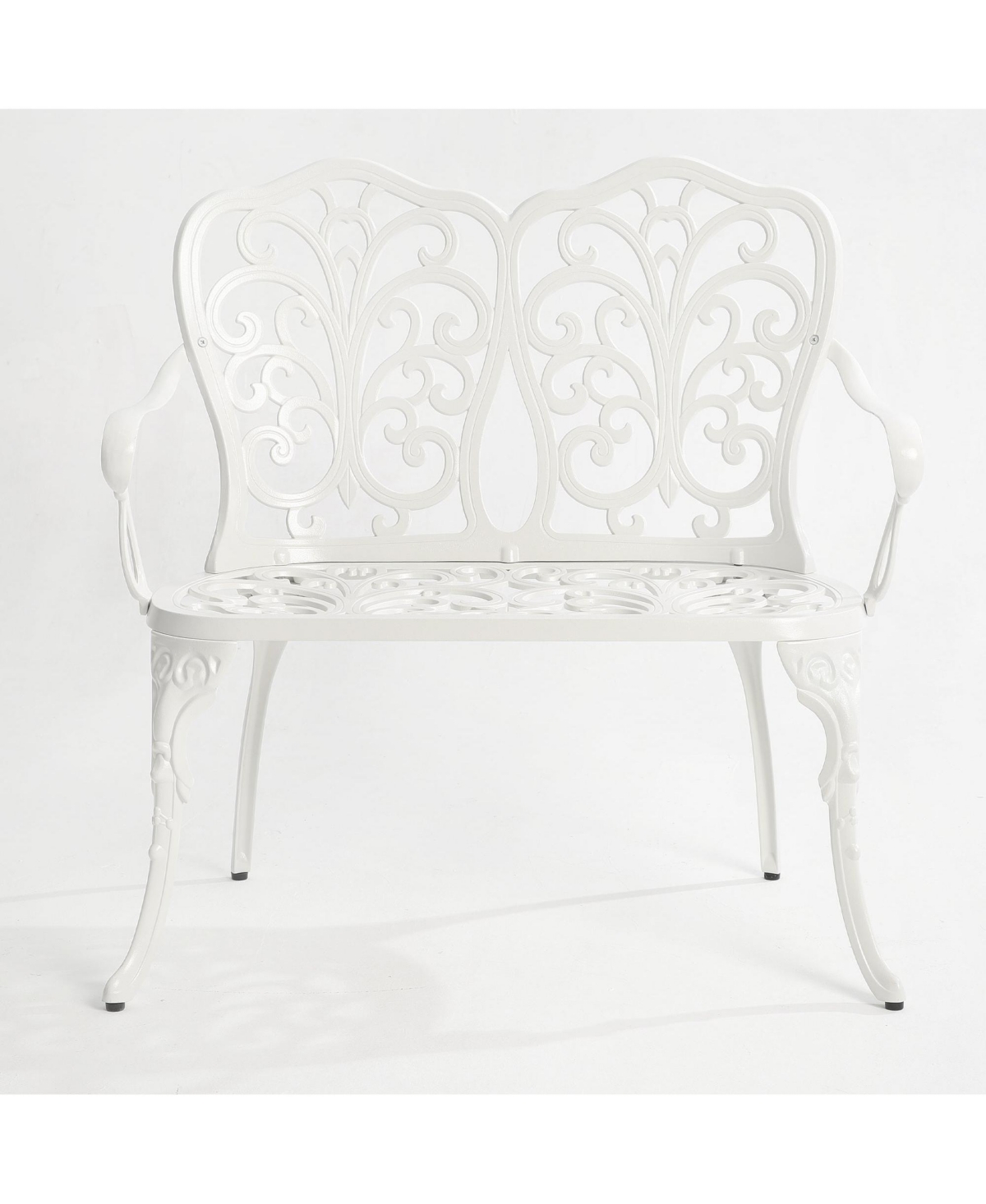 Click here for Mondawe Patio Garden Bench Metal Park Bench Cast A... prices