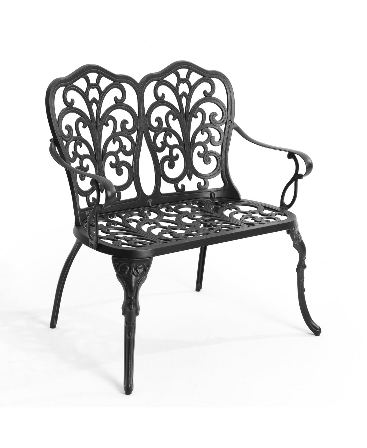 Click here for Mondawe Patio Garden Bench Metal Park Bench Cast A... prices