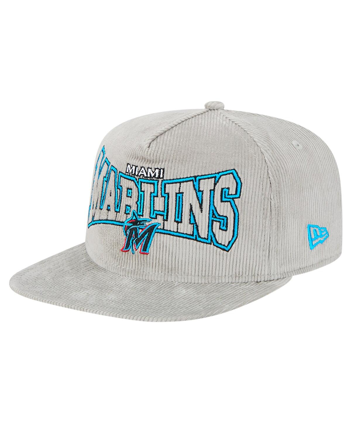 Click here for New Era Mens Gray Miami Marlins Corduroy Golfer Sn... prices