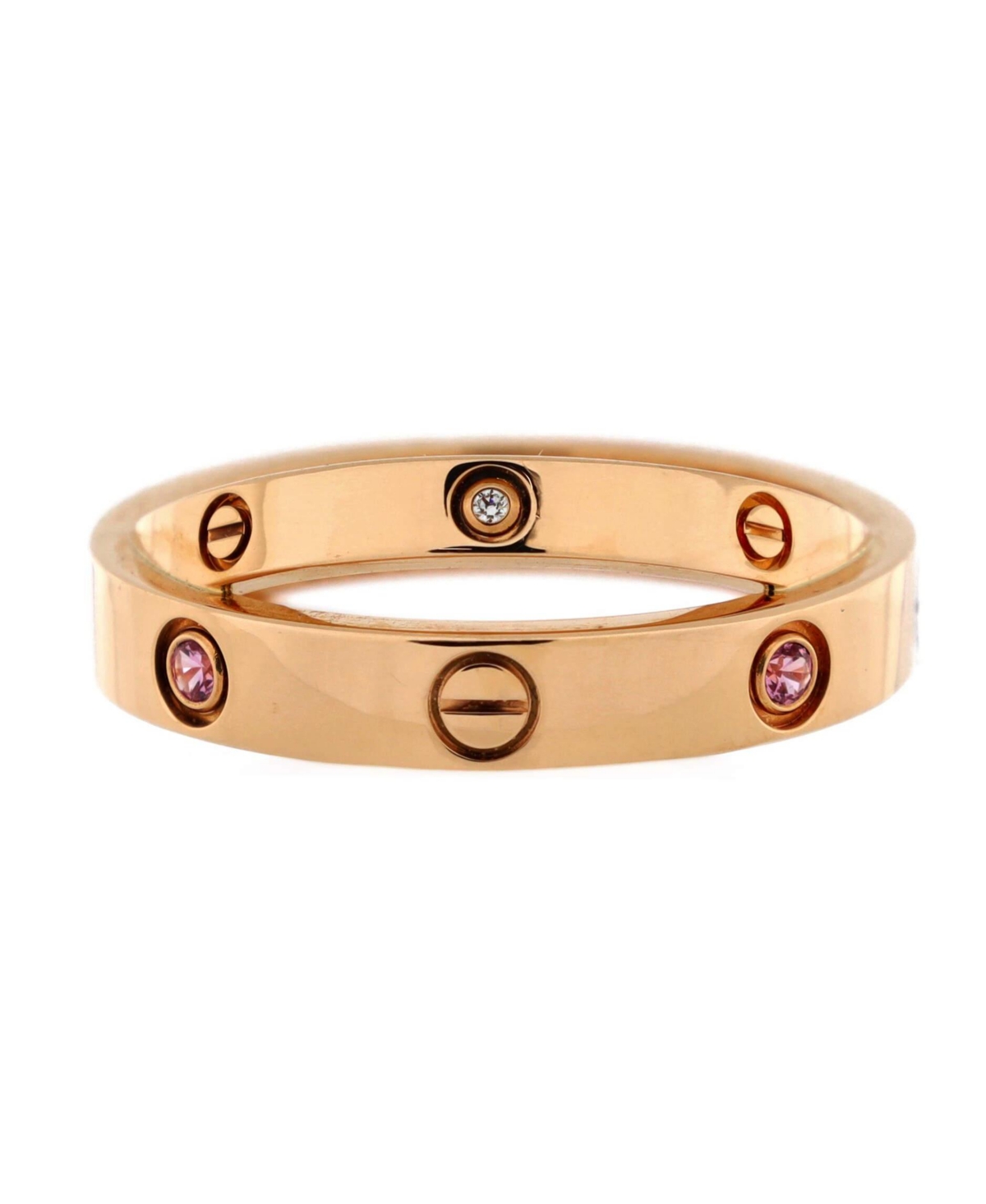 Click here for Pre-Owned Cartier Love Double Ring 18K Rose Gold w... prices