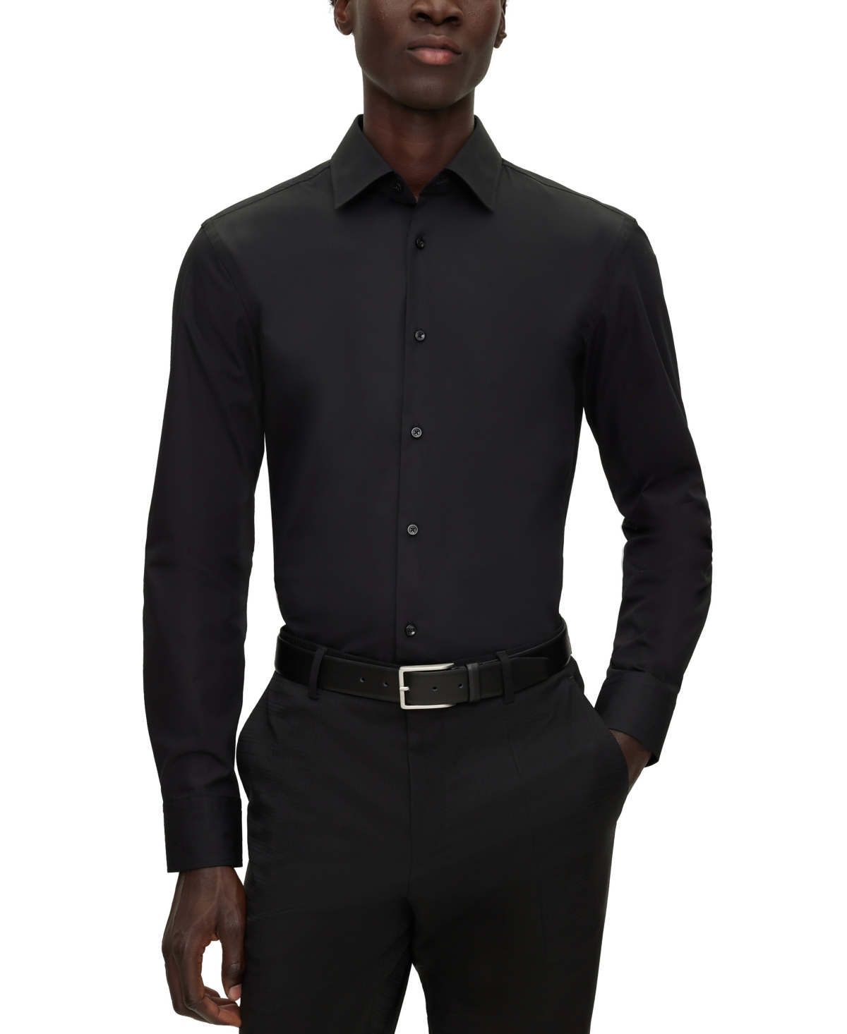 Click here for Boss by Hugo Boss Mens Cotton Poplin Slim-Fit Dres... prices