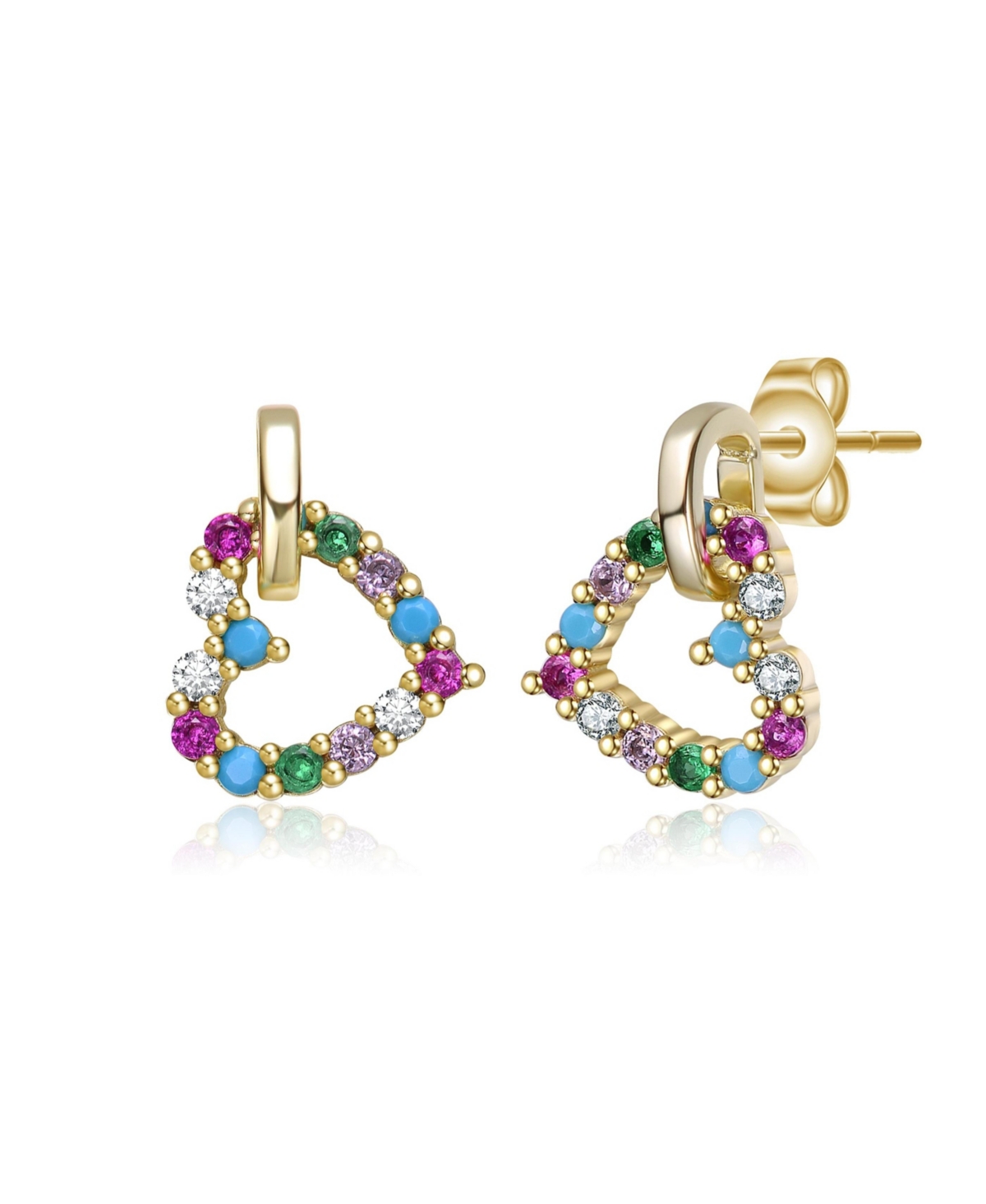Click here for Kids 14K Gold Plated with Multi Colored Cubic Zirc... prices