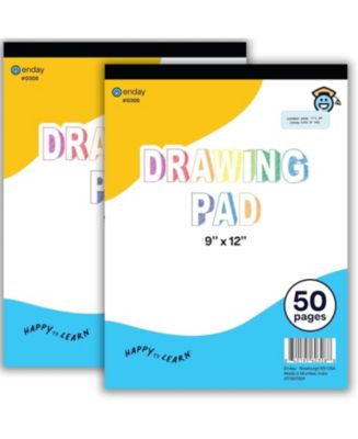 Sketch Pad For Kids (2 Pack) - 9" x 12" Kids Drawing Pad, 50 Sheets ...