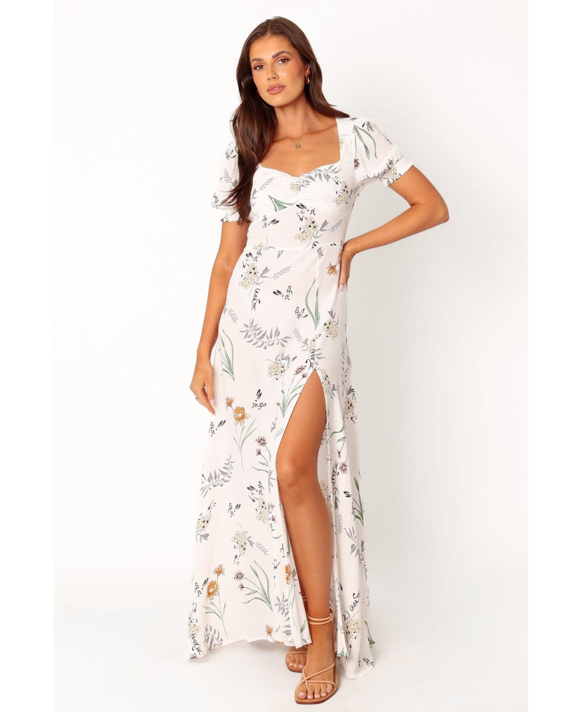 Click here for Petal and Pup Womens Franklin Maxi Dress - White f... prices