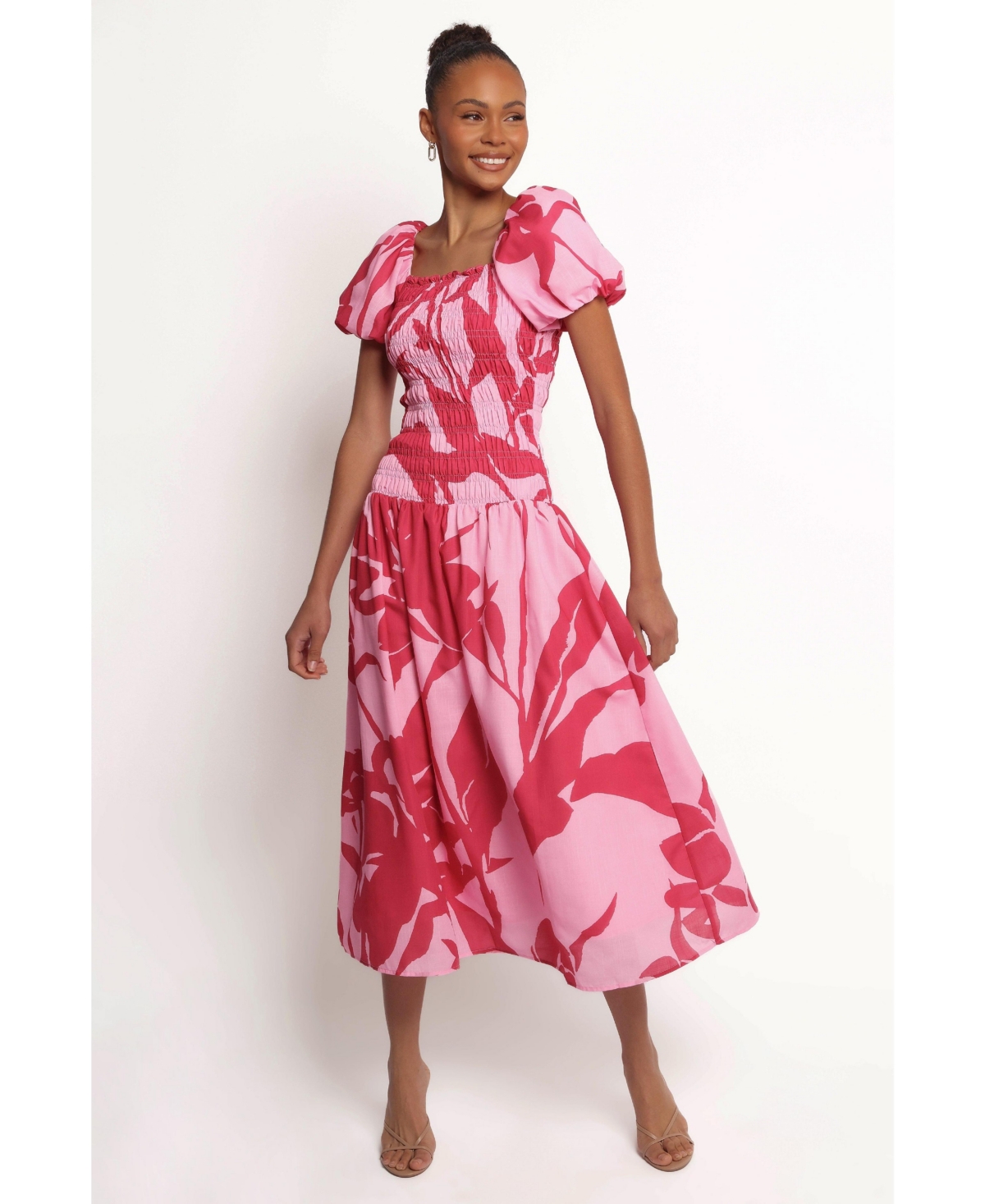 Petal and Pup Womens Bradley Maxi Dress - Pink floral