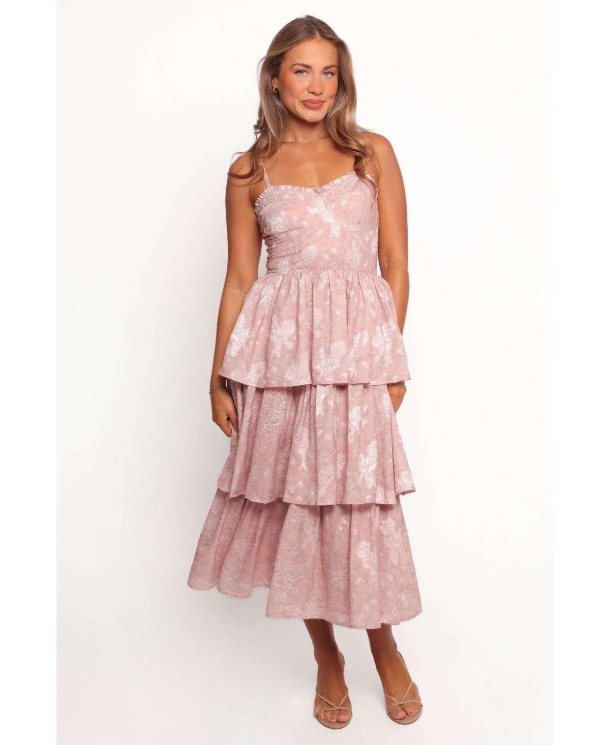Click here for Petal and Pup Womens Imogene Midi Dress - Mauve prices
