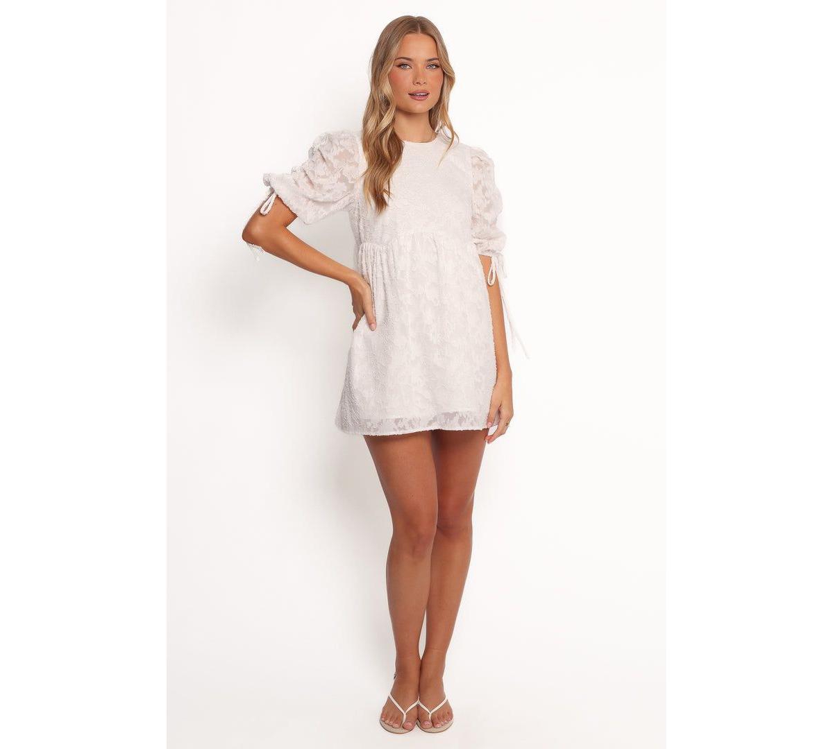 Click here for Petal and Pup Giselle Mini Dress - White floral prices