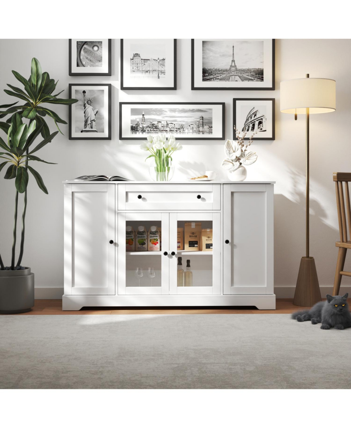 Click here for Streamdale Modern Sideboard Buffet Cabinet with St... prices