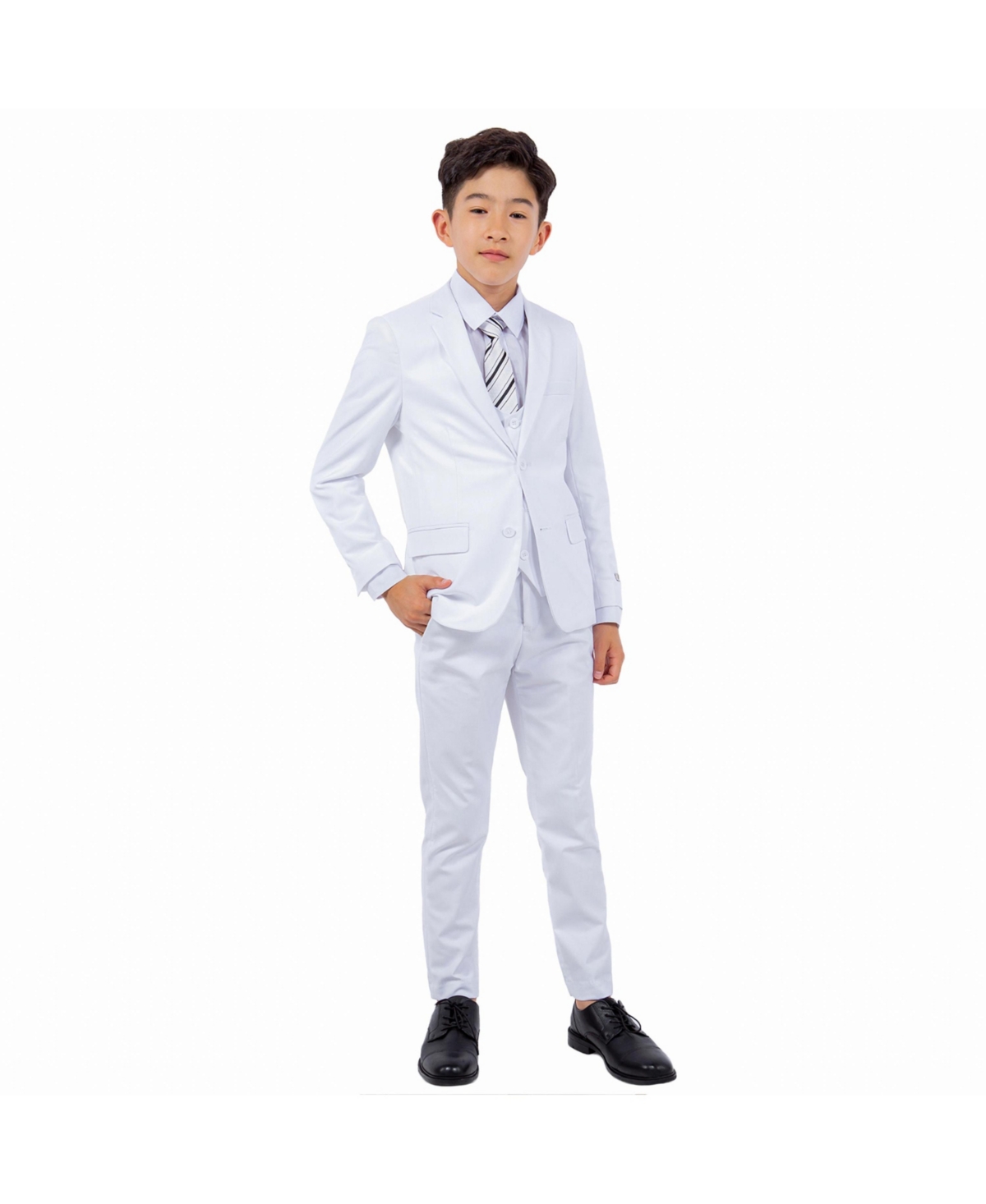 Click here for Stacy Adams Little Boys White 5 Pc Suit - White prices