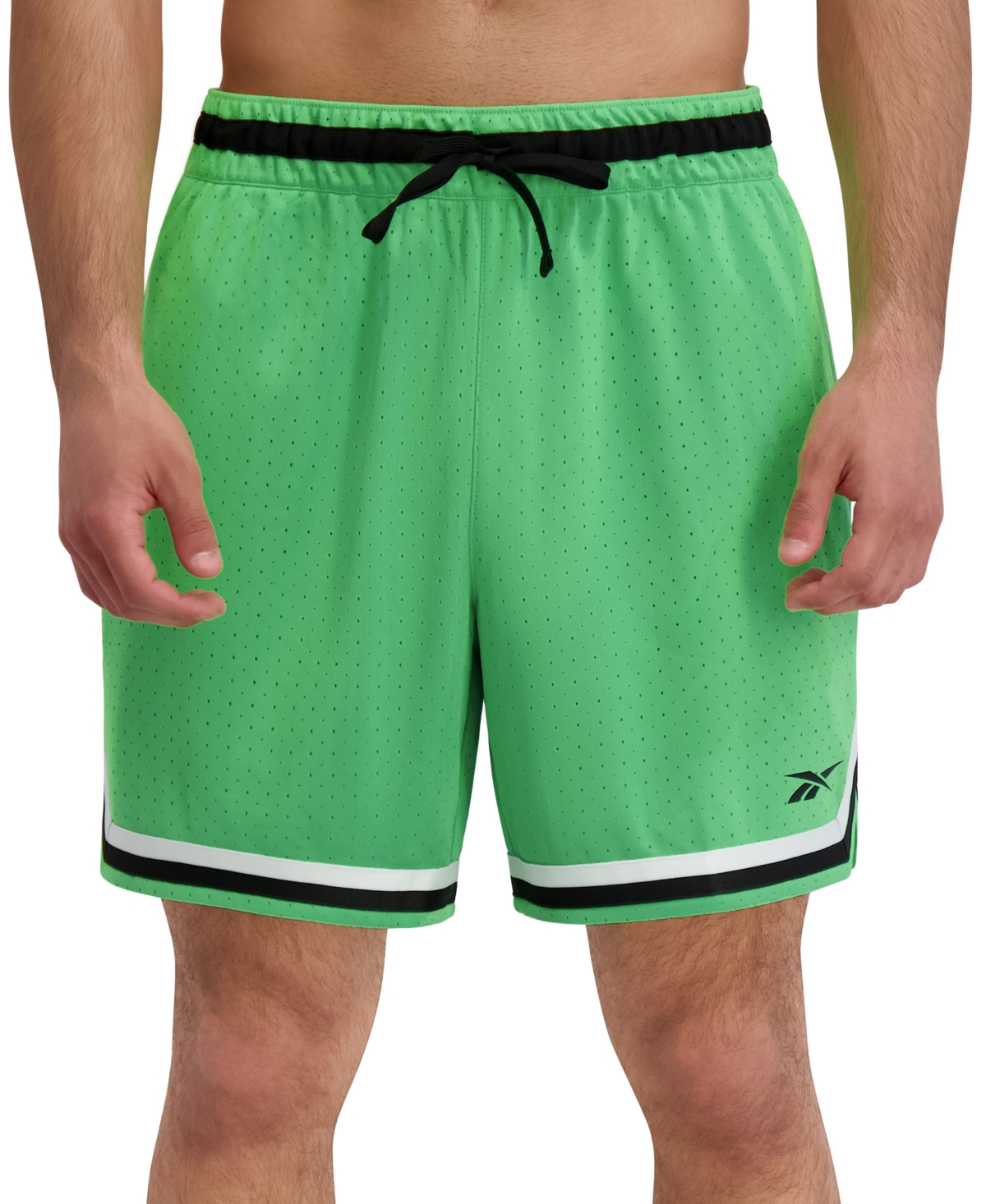 Click here for Reebok Mens Basketball Mesh 9 Shorts - Lime / Blk prices