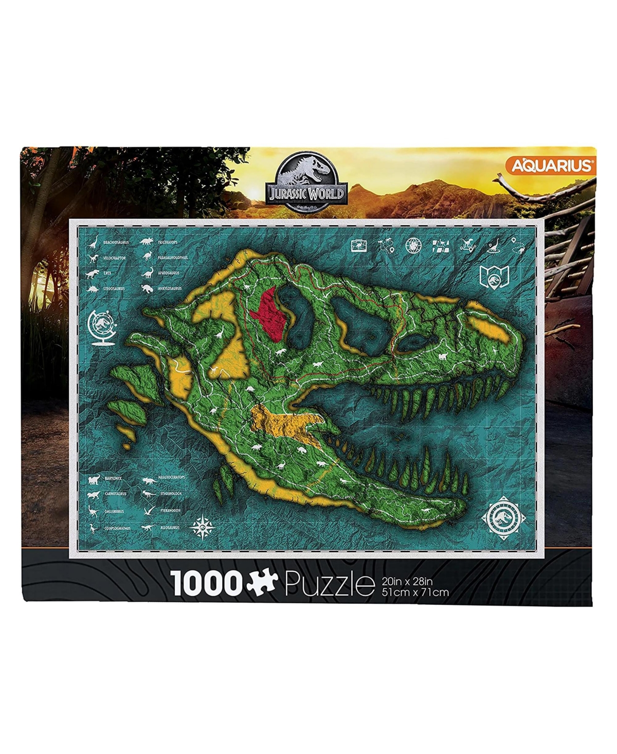 Click here for Jurassic World Map 1000 Piece Jigsaw Puzzle prices