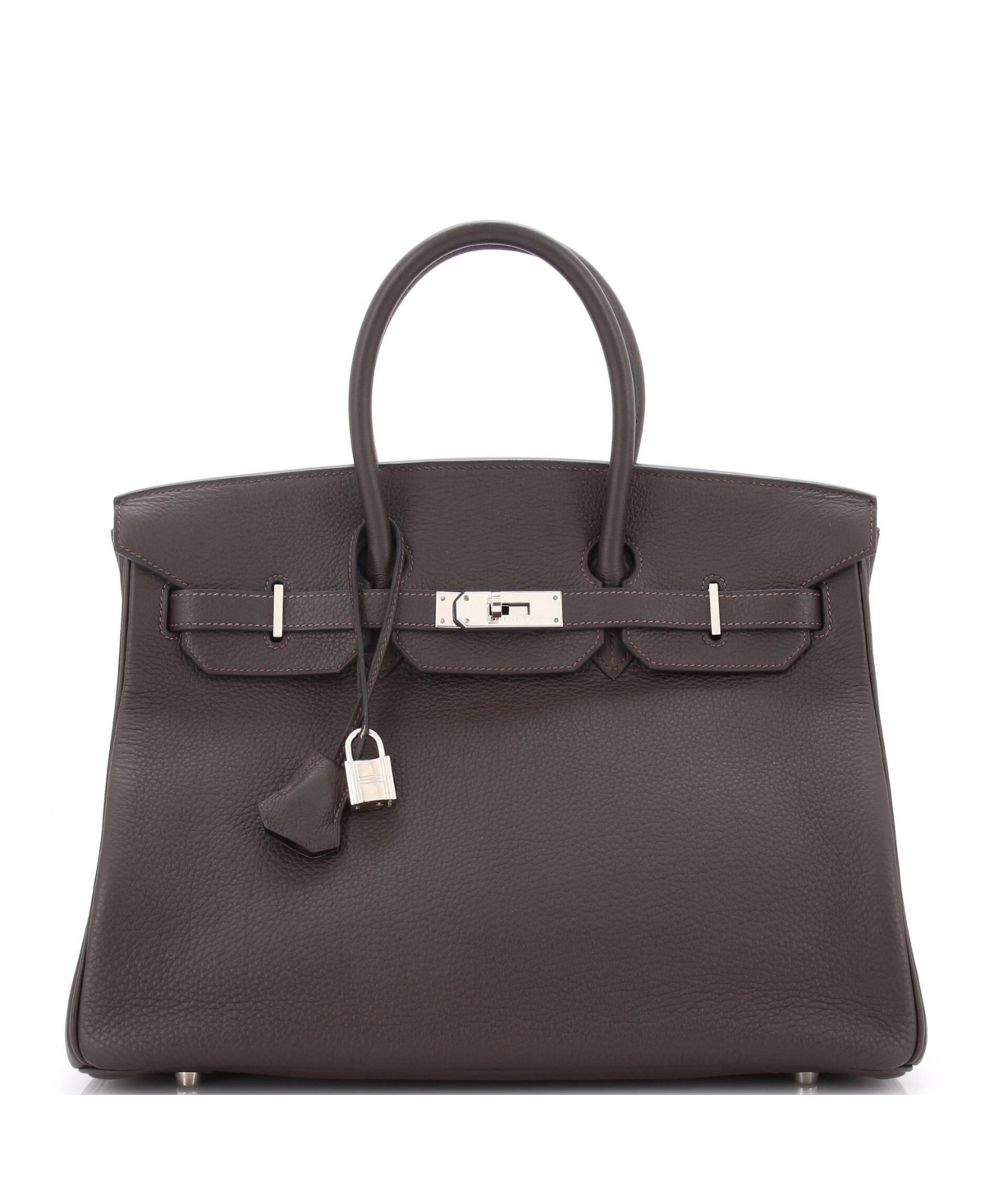 Click here for Pre-Owned Hermes Birkin 35 Handbag Brown Togo with... prices