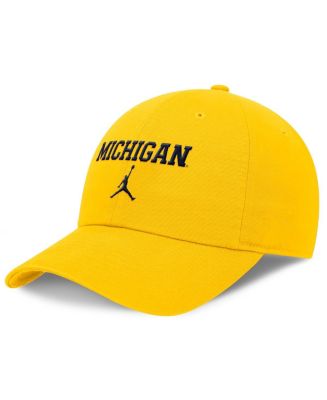 Jordan Men's Maize Michigan Wolverines Club Tri-Glide Adjustable Hat ...