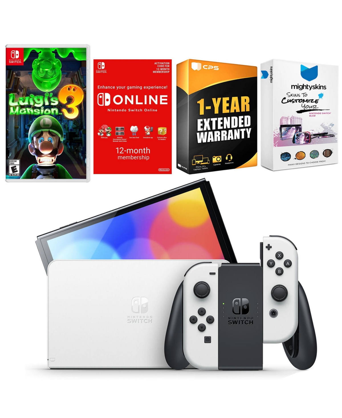 Click here for Nintendo Switch White Oled Console with Luigi s Ma... prices