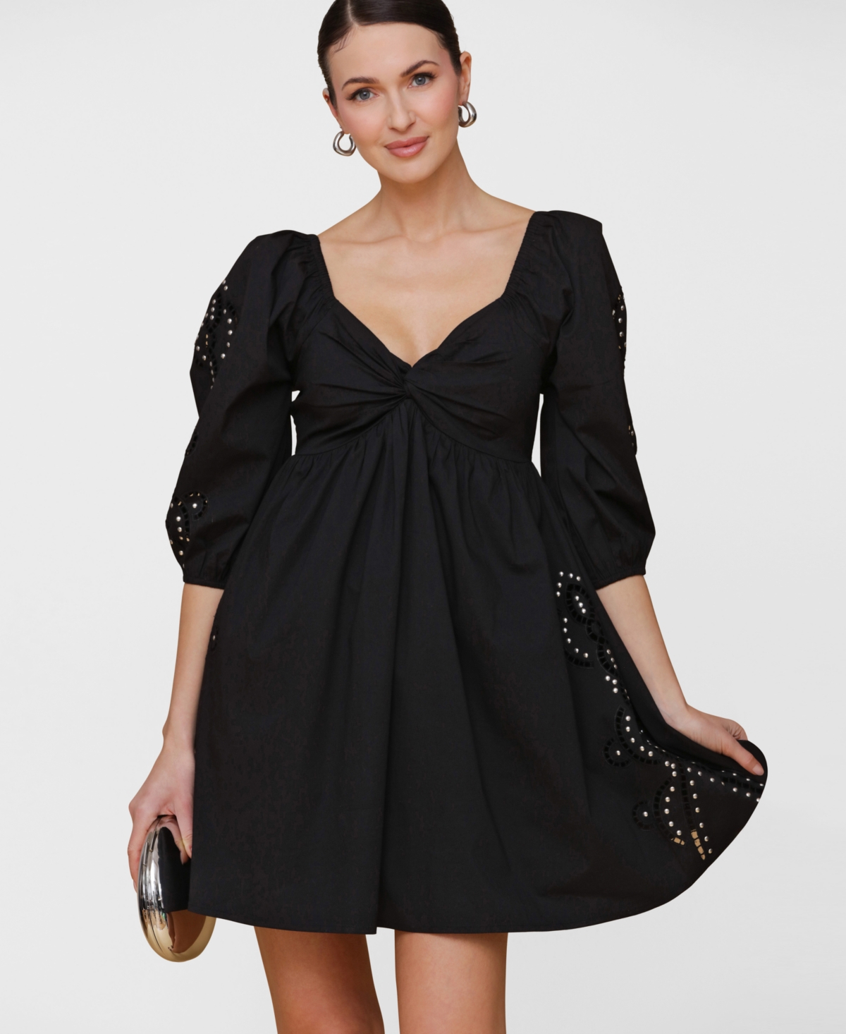 Click here for Avec Les Filles Womens Embellished A-Line Dress -... prices