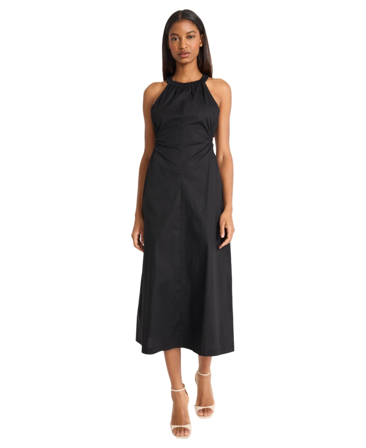 Click here for Donna Morgan Womens Sleeveless Halter Maxi Dress -... prices