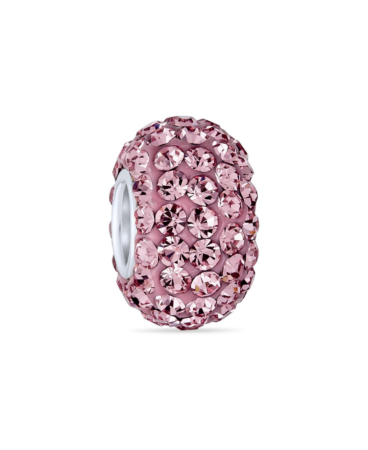 Click here for Bling Jewelry Solid Color Pave Crystal Spacer Bead... prices