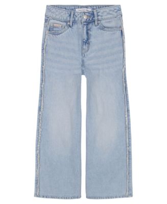 Clavin Klein Big Girls Denim Wide Leg Jeans - Macy's