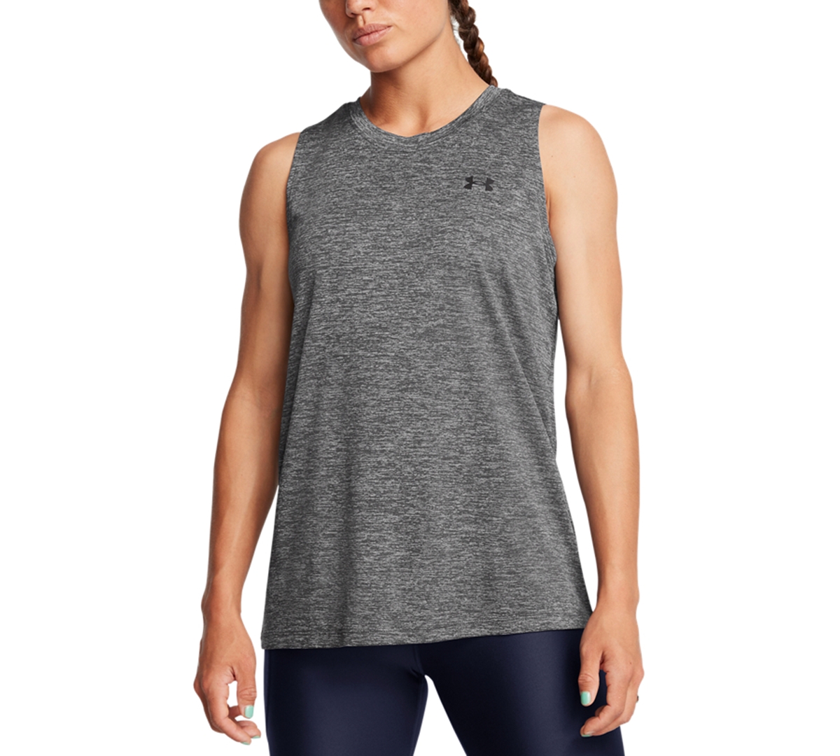 Click here for Under Armour Womens Tech Twist Tank - Castlerock prices