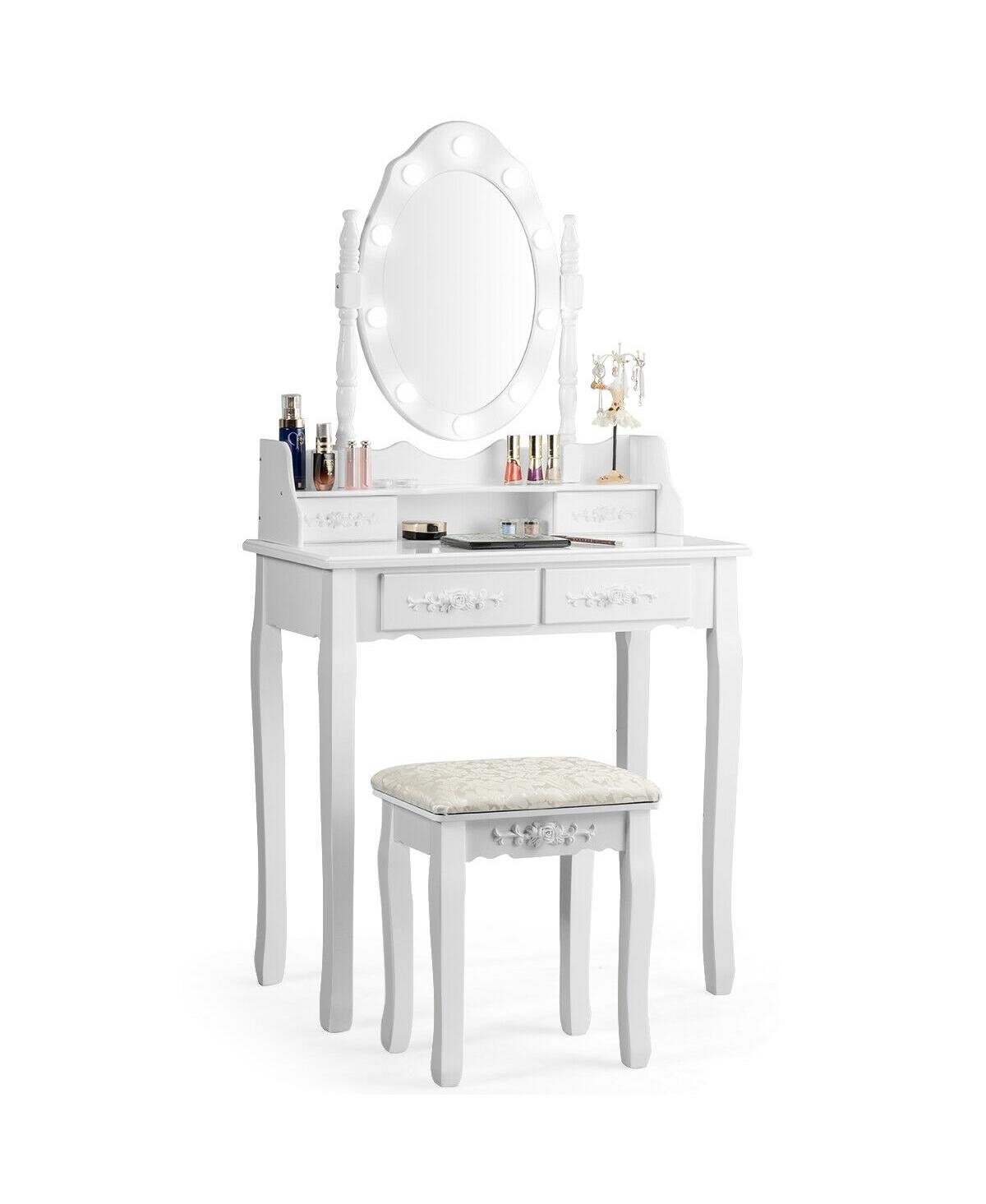 Click here for Makeup Vanity Dressing Table Set with Dimmable Bul... prices