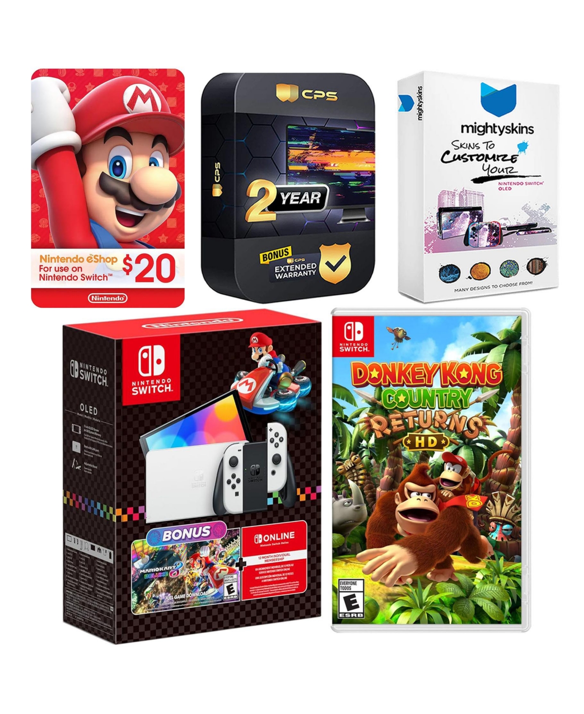 Click here for Nintendo Switch Oled Console Mario Kart 8 Bundle w... prices