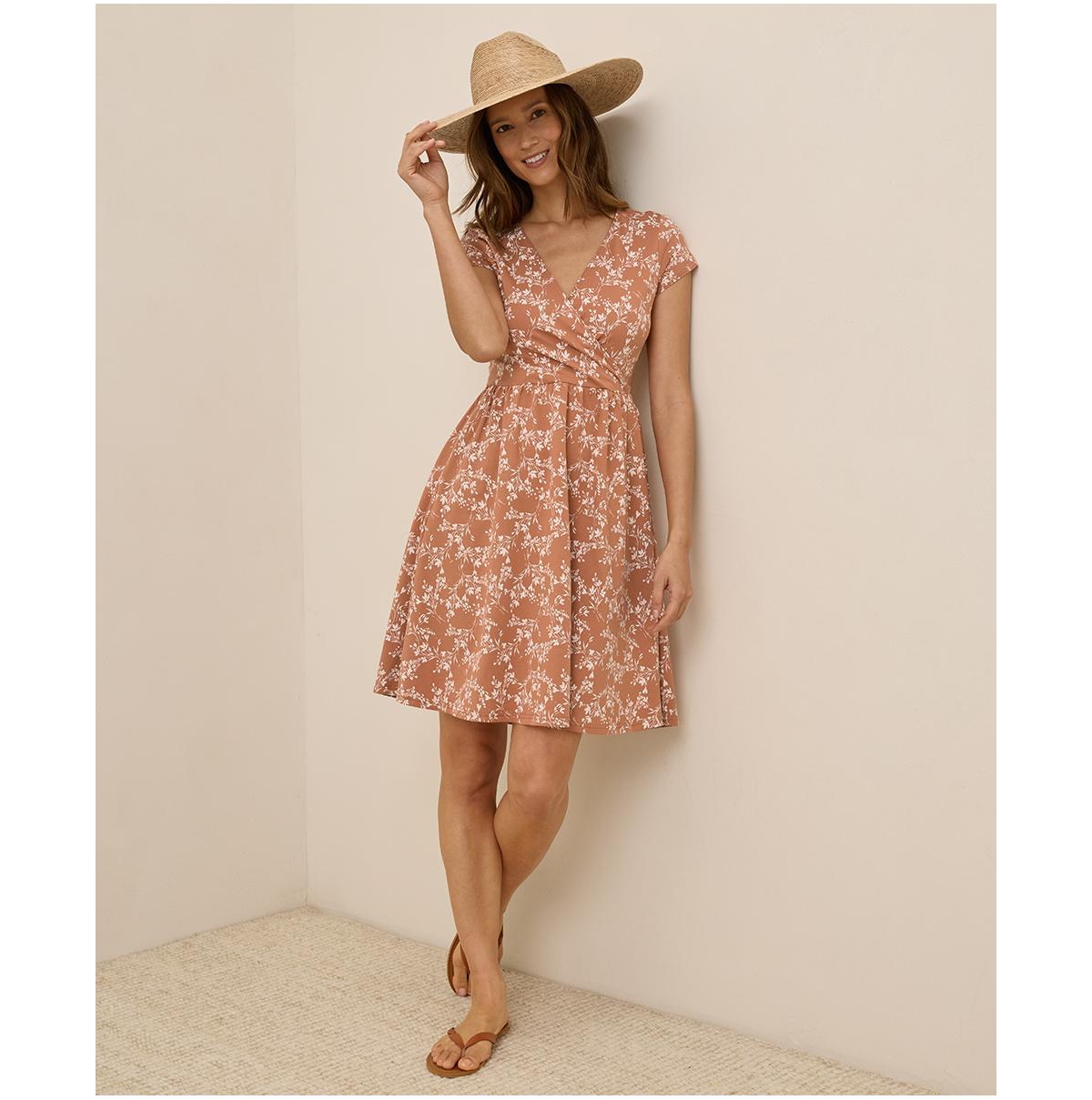 Click here for Pact Womens Organic Cotton Fit & Flare Crossover D... prices