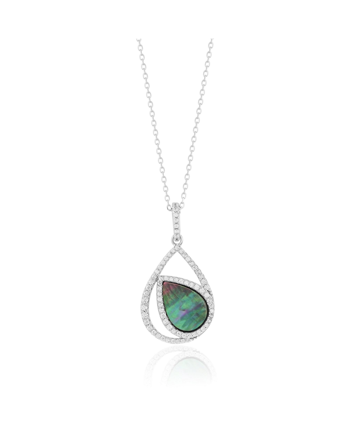 Click here for Suzy Levian Sterling Silver Cubic Zirconia Teardro... prices