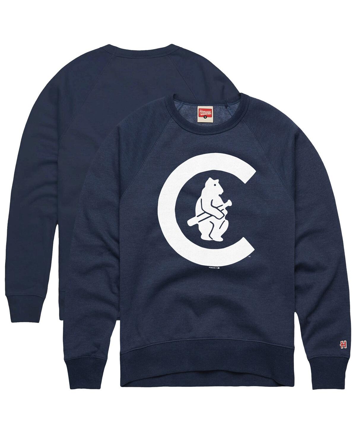 Click here for Homage MensÂ Navy Chicago Cubs Retro Tri-Blend Pul... prices