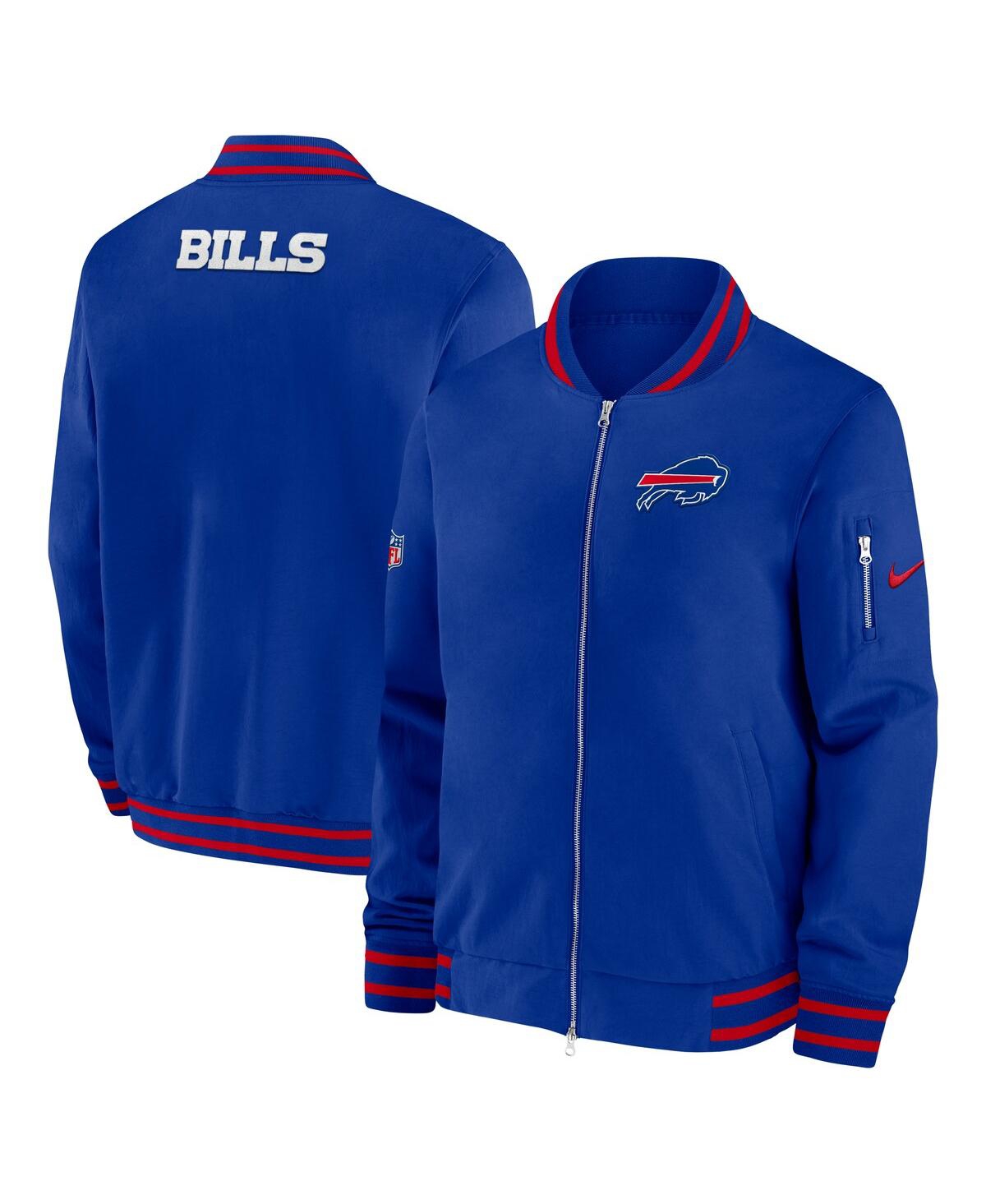 Click here for Nike Mens Royal Buffalo Bills Coach Full-Zip Bombe... prices