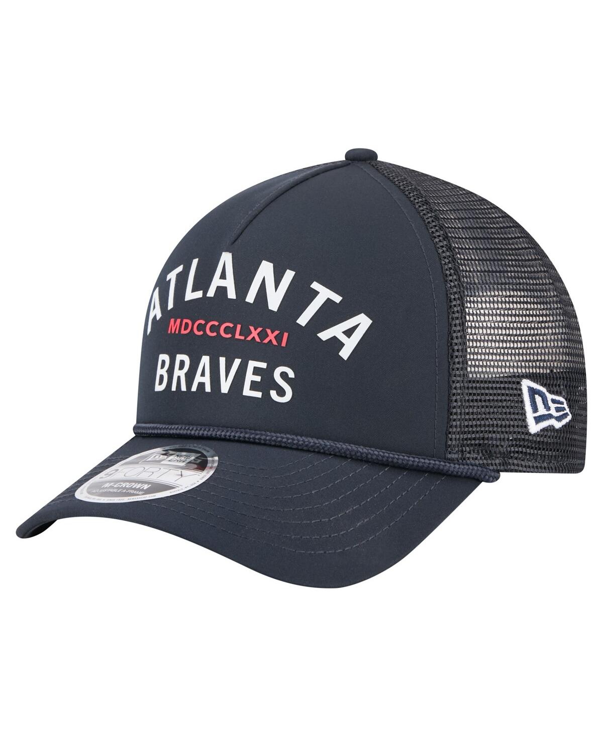 Click here for New Era Mens Navy Atlanta Braves Minimalist 9FORTY... prices