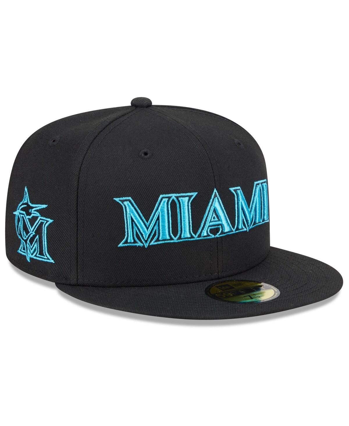 Click here for New Era Mens Black Miami Marlins 2025 City Connect... prices