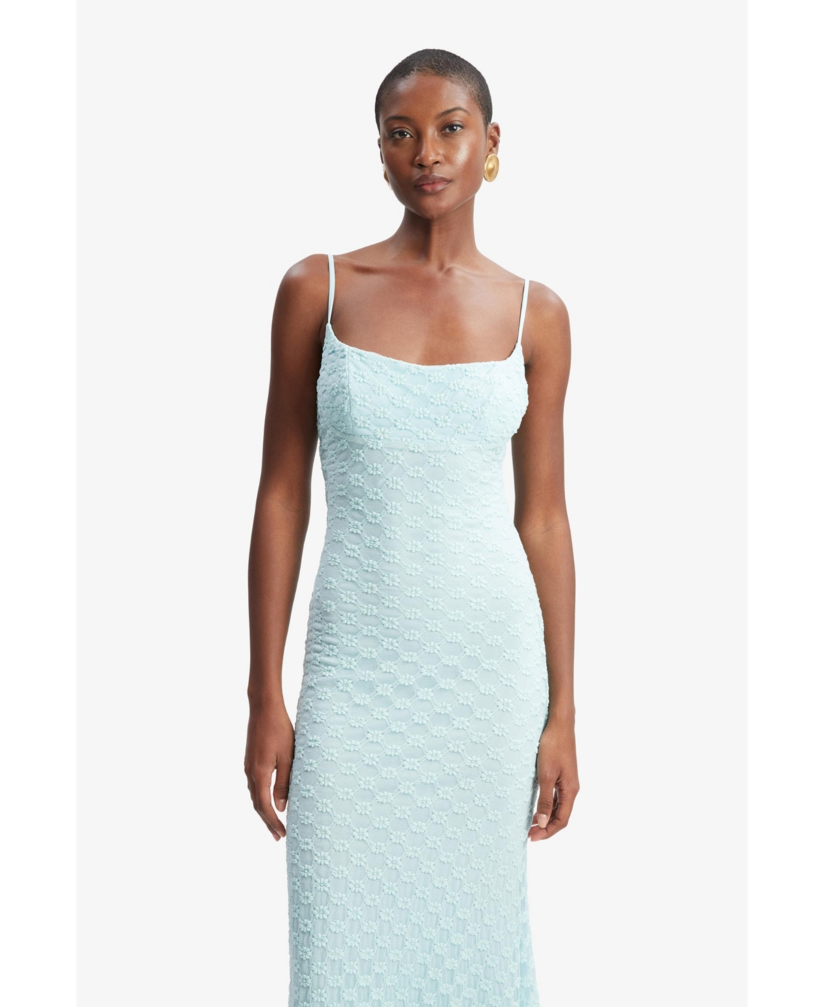 Click here for Bardot Womens Adoni Mesh Slip Dress - Aqua prices