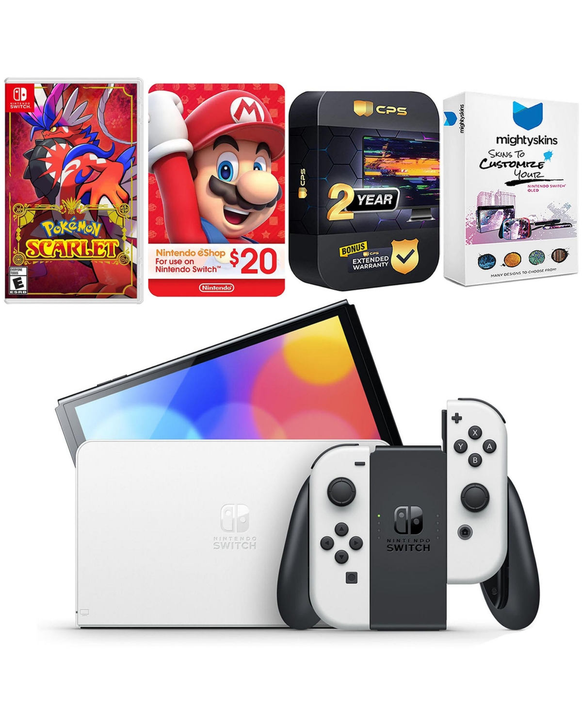 Click here for Nintendo Switch White Oled Console with Pokemon Sc... prices