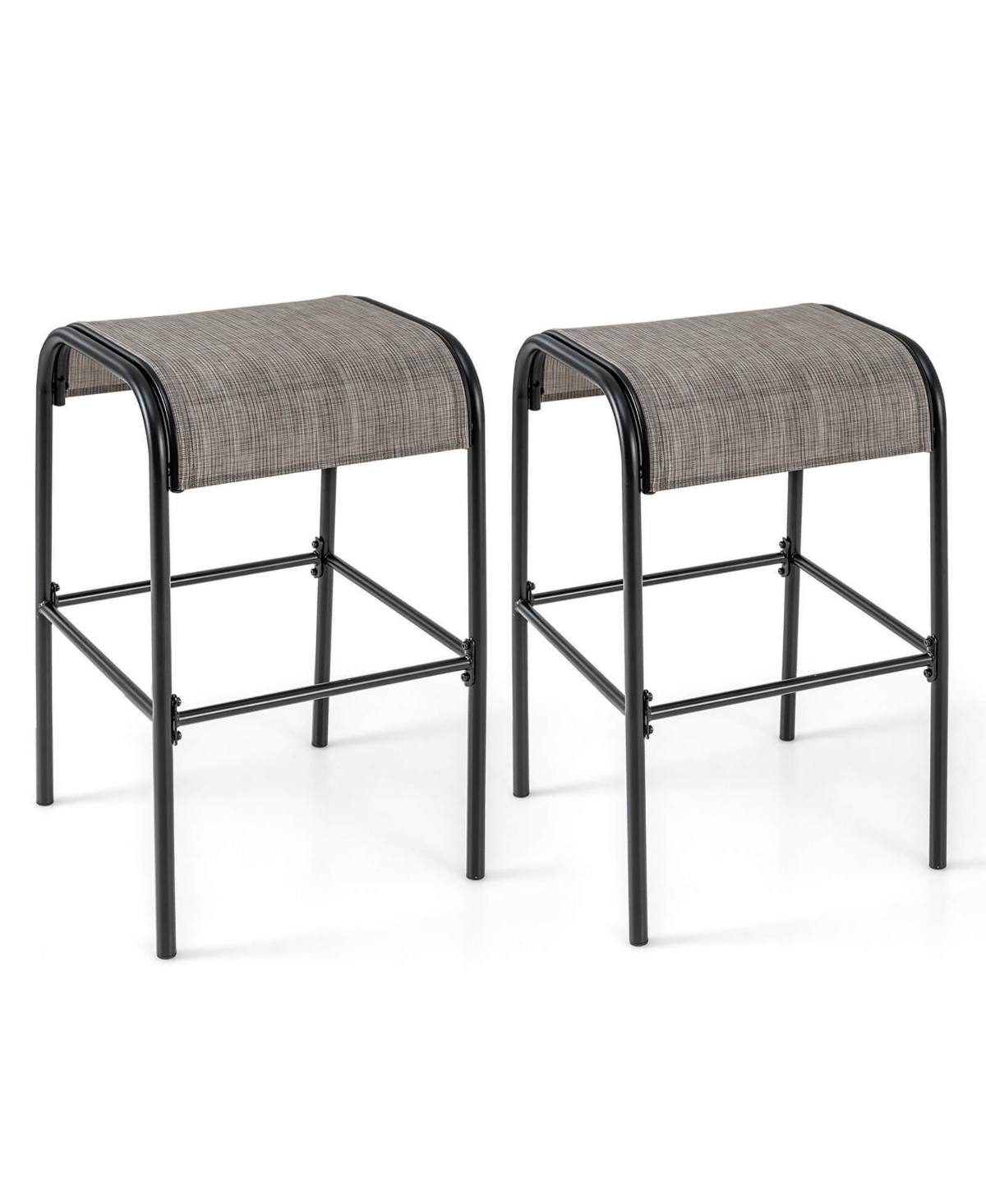 Click here for Gymax 2PCS 30 Bar Height Bistro Stools Outdoor Bar... prices