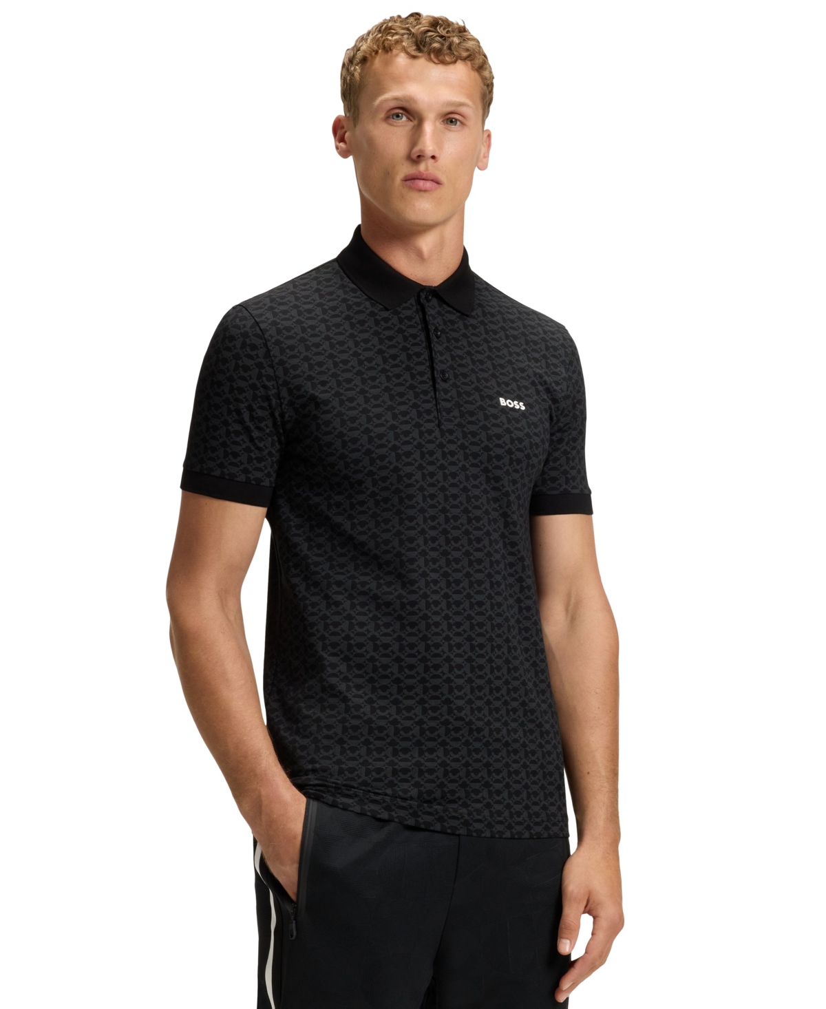 Click here for Boss by Hugo Boss Mens Stretch Cotton Printed Padd... prices