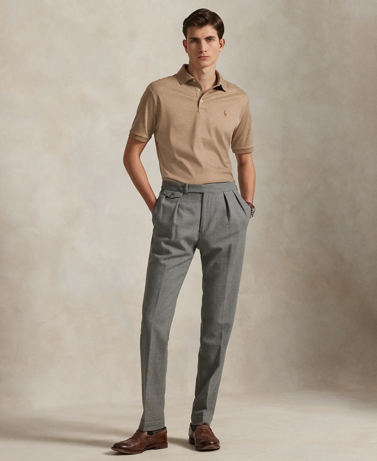 Polo Ralph Lauren Mens Classic Fit Soft Cotton Polo - Gray Cloud Heather