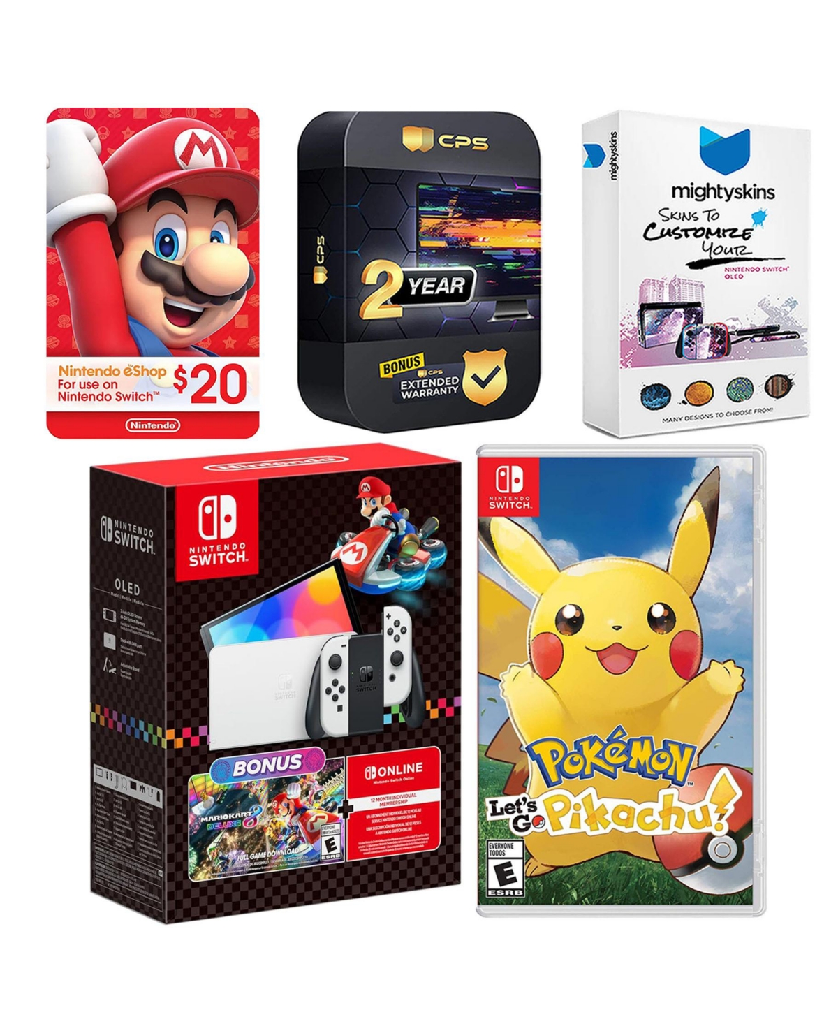 Click here for Nintendo Switch Oled Console Mario Kart 8 Bundle w... prices