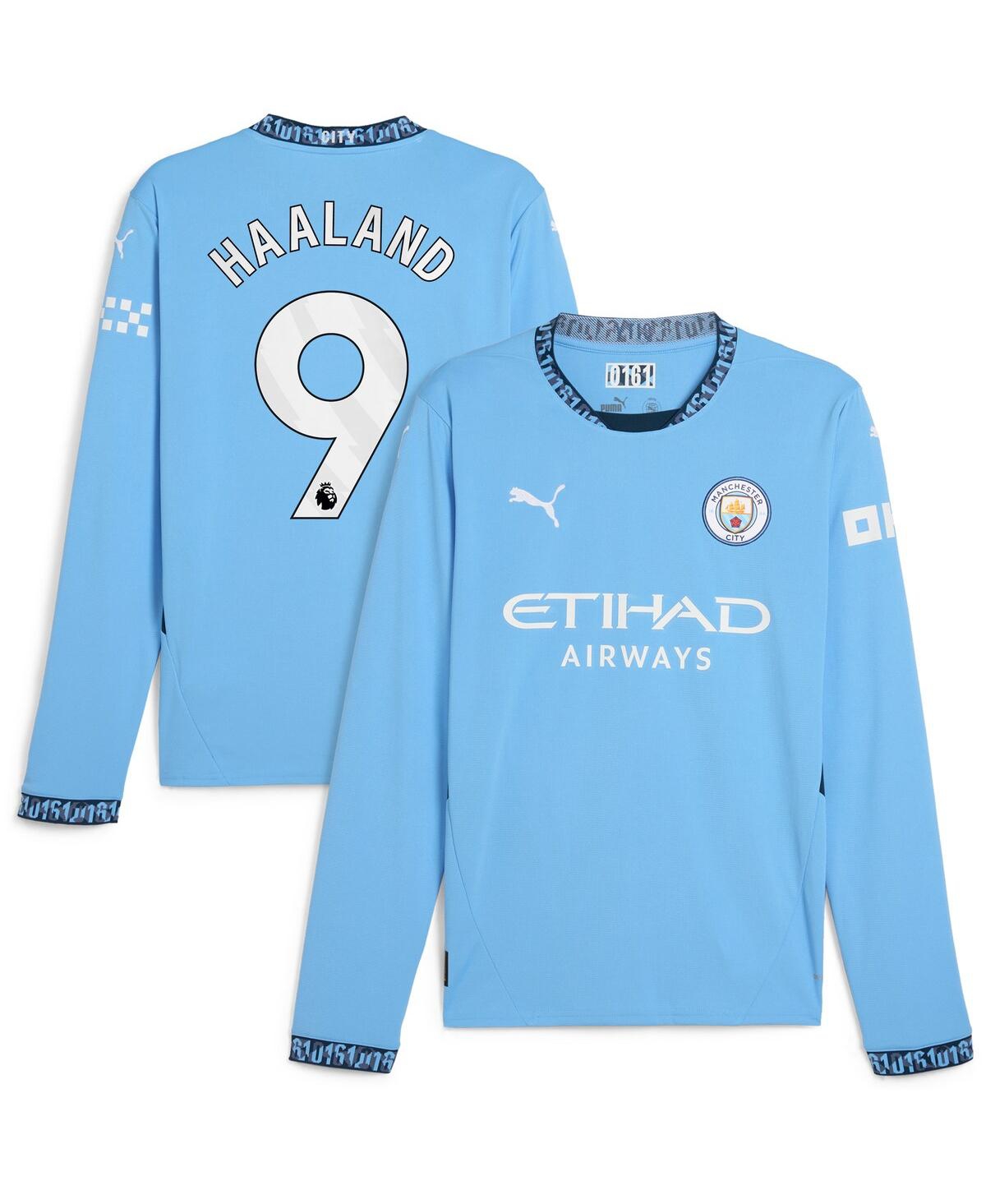 Click here for Puma Mens Erling Haaland Light Blue Manchester Cit... prices