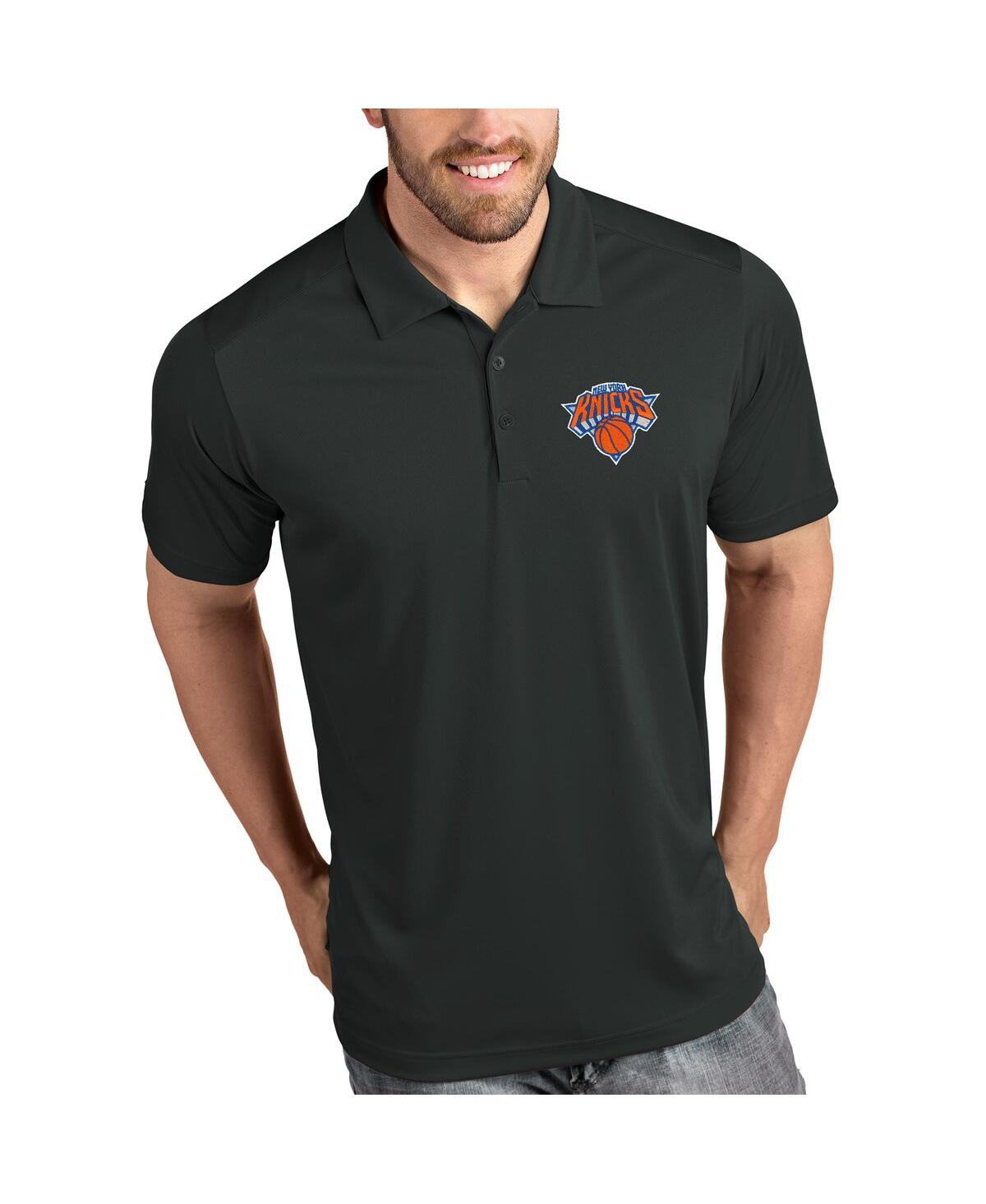 Click here for Antigua Mens Charcoal New York Knicks Tribute Polo... prices